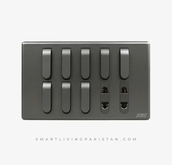 Modern Switch Boards in Pakistan - Antique Gray Series - Smart Living ...