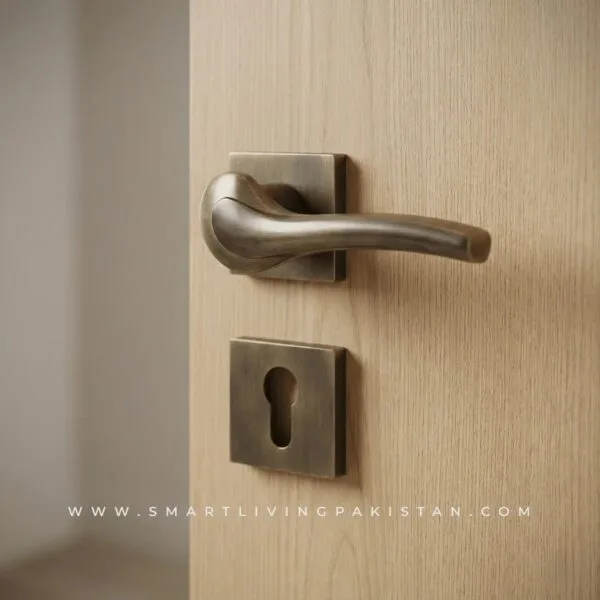 Modern Door Handle Lock In Pakistan– Premium Brass - 2 Piece - Smart ...